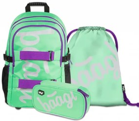 BAAGL SET 3 Skate Mint: školní batoh, penál, sáček