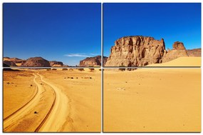 Obraz na plátně - Silnice v poušti 1129E (120x80 cm)