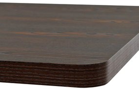 Bistro stůl - deska a ocel - čtvercový | 80x80x75 cm