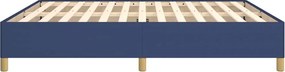 Rám postele s boxspringem modrý 160 x 200 cm textil 3120975