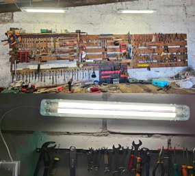 BERGE Hermetické LED svítidlo 120 cm + 2x LED trubice 18W - neutrální bílá