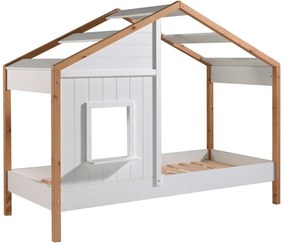 OnaDnes -20% Bílá dřevěná dětská postel Vipack Babs I. 90 x 200 cm