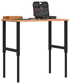 Pracovní stůl 100 x 60 x (71,5–98) cm masivní buk obdélníkový 3309684