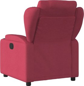 Elektrické polohovací křeslo vínové textil 3204461