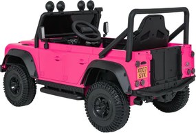 Elektrické autíčko Land Rover Defender 110 SVX růžové