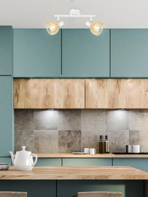 Bílé stropní svítidlo Attari pro žárovku 2x E14  - Candellux