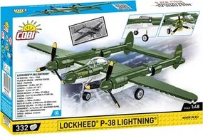 COBI 5882 II WW Lockheed P-38 Lightning / 332 kostek / 1:48 / od 7 let