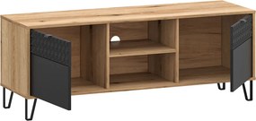 TV stolek 2d (P) dub evok / černý Bellano