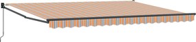 Stahovací markýza Vícebarevný 450 × 300 cm 3330937