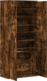 Botník kouřový dub 80 x 39 x 178 cm kompozitní dřevo 3276676