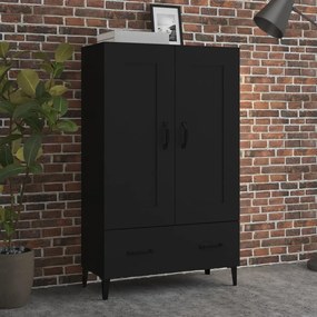 Highboard černý 70 x 31 x 115 cm kompozitní dřevo - Default Title