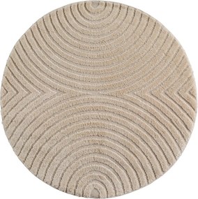 Béžový kulatý koberec ø 200 cm Art 1122 – Ayyildiz Carpets