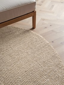 Hanse Home, Kusový koberec Jaipur 105973 Ivory/White kruh, 200x200 (průměr) kruh, béžová, chodba / předsíň
