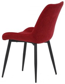 Jídelní židle MIREN — látka, kov, více barev Černá