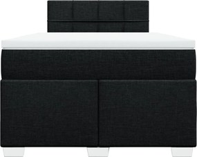 Box spring postel s matrací černá 120x200 cm textil 3288157