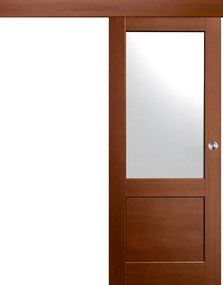 Posuvné dveře na stěnu LISBONA prosklené, model 7