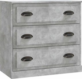 Příborníky 2 ks betonově šedé kompozitní dřevo 3185243