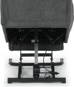 Polohovací křeslo šedé, elektrické TV-L8960 GREY2