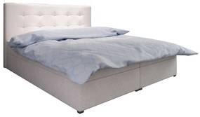 Manželská postel Boxspring 160 cm Fade 1 (béžová) (s matrací a úložným prostorem). 1046476