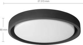 Brilagi -LED Stmív. svítidlo MATTEO LED/60W/230V 3000-6500K pr. 51,5 cm černá+DO