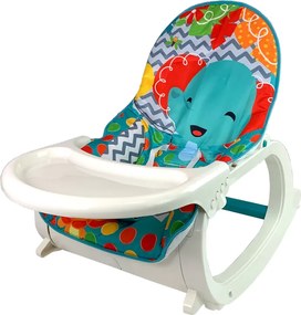 Lean Toys Kolébka Rocker Seat křeslo na krmení 2v1 Vibrační hudba