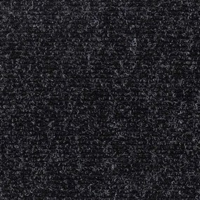 Schodové rohože samolepicí 15 ks 76 x 20 cm černé obdélníkové 326926