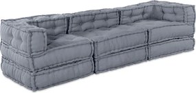 Modulová pohovka Textil Šedá 210 x 70 x 56 cm 3315092