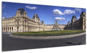 Muzeum Louvre - obraz (100x40cm)