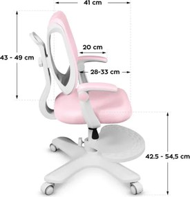 Dětská otočná židle Mark Adler Junior 4.6 Pink