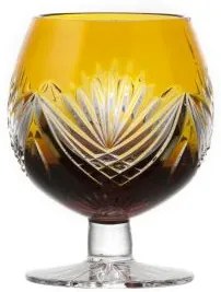 Sklenička Brandy Janette, barva amber, objem 230 ml