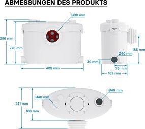 Přečerpávací stanice XPOtool – 400 W, 8,5 m, bílá (62738)