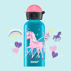 Sigg KBT dětská láhev 400 ml, bella unicorn, 8625.90