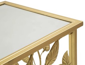 Zlatý konzolový stolek Mauro Ferreti Achia, 120x40x80 cm