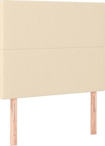 Box spring postel s matrací krémová 120x190 cm textil 3269921