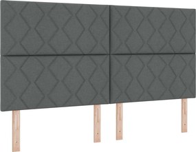 Čelo postele Tmavě šedá 180 cm textil 3337939