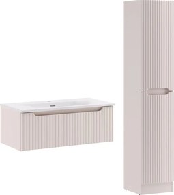 Koupelnová sestava Nova Cashmere I se zápustným umyvadlem a skříňkami 80 cm kašmírová