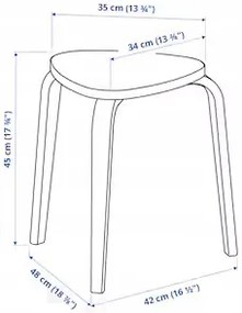 IKEA KYRRE Stolička, bílá