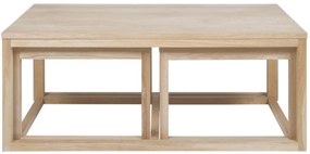 OnaDnes -20% Scandi Set tří dubových konferenčních stolků Marni 120 x 60 cm