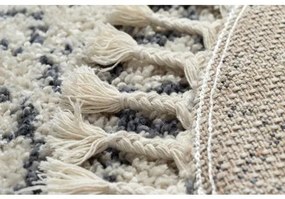 Dywany Luszczow Kusový koberec kulatý BERBER AGADIR GO522, krémovo šedý Rozměr koberce: 160 cm KRUH