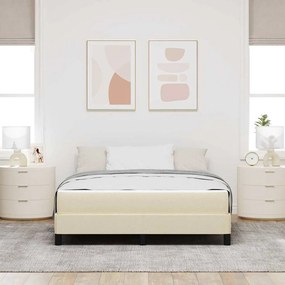 Postel s boxspringem Krémová 140 x 200 cm textil 3398498