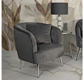 Designové křeslo Caerwyn šedé