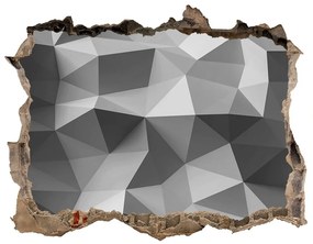 Wallmuralia Díra 3D foto tapeta Abstrakce trojúhelníky 95x64 cm