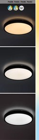 Rabalux Bílé stropní LED svítidlo Alenzo kulaté 355mm 24W IP44 CCT s DO 71428