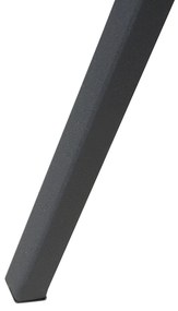 Stojací lampa černo-stříbrná¨ 165 cm THAMES II Beliani