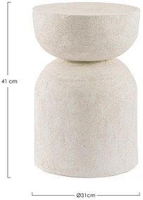 BIZZOTTO Odkládací stolek ALBIN bílý ø31 cm 0747212