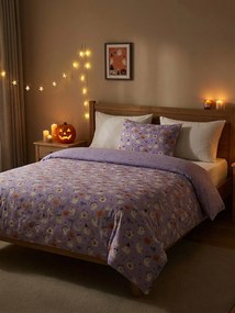 Sinsay - Sada ložního prádla s halloweenským motivem - fialová