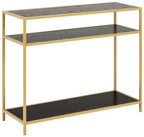 Actona Konzolový stolek Seaford II zlatý/černý