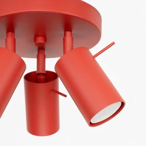 Sollux Lighting Stropní svítidlo RING 3P červené