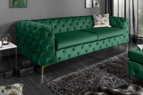 Designová sedačka Rococo, 240 cm, zelená