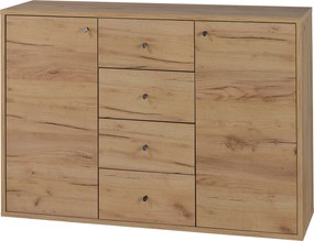 Livarno® Komoda se 2 dvířky a 4 zásuvkami Verona, 116 x 80 x 35 cm
